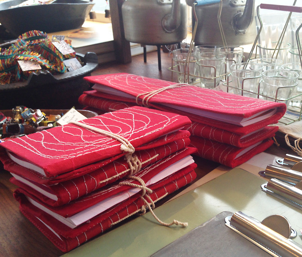 Red Stitched Ledgers & Notebooks – Indika